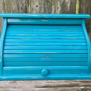 Bread Box Turquoise Teal Blue Green Southwestern Coastal Beach ...