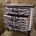 Zebra Print Handpainted French Provincial Night Stand - Etsy