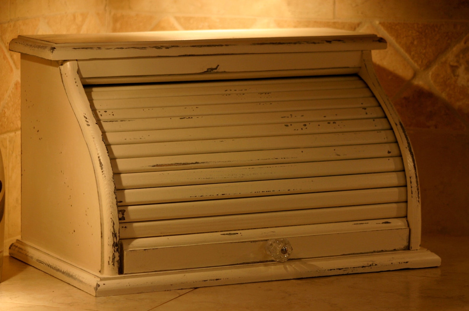 Bread Box White Farmhouse Food Storage Organizer Kitchen - Etsy