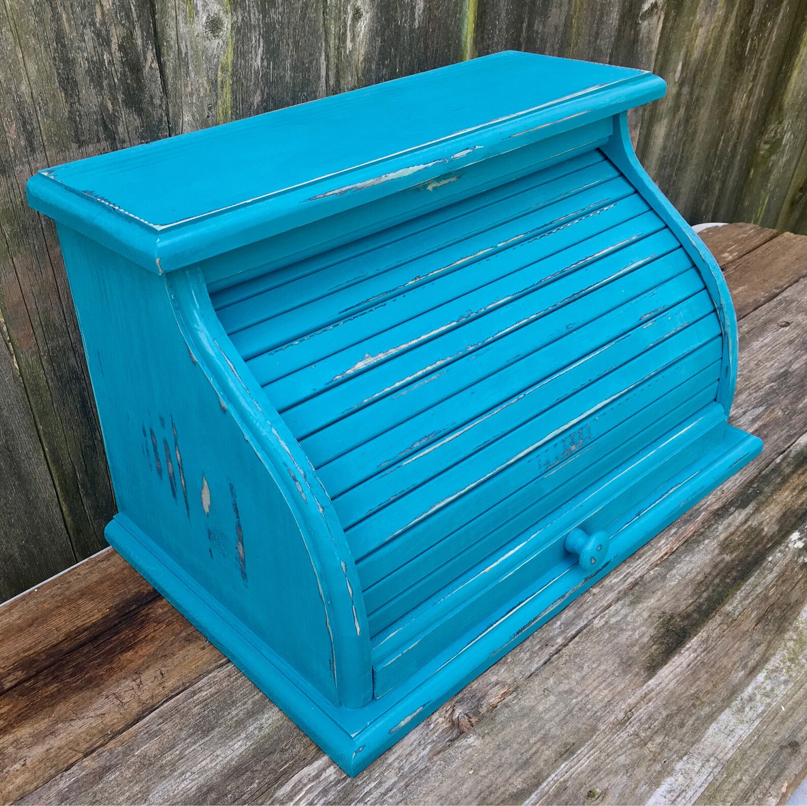 Bread Box Turquoise Teal Blue Green Southwestern Coastal Beach - Etsy