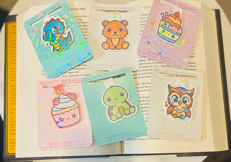 Magnetic Bookmarks, Multiple Design Options, Essential for Keeping Your ...