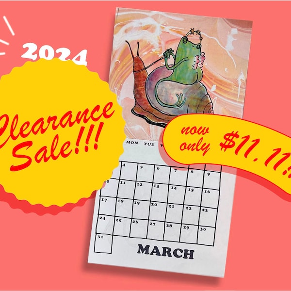 2024 Frog Calendar - Etsy