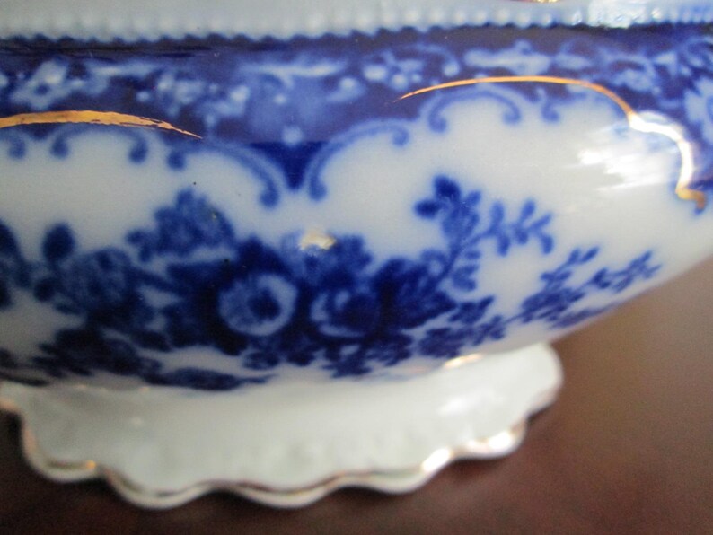 Flow Blue Gravy Boat, Grindley, Florida Sauce Boat C 1900 - Etsy