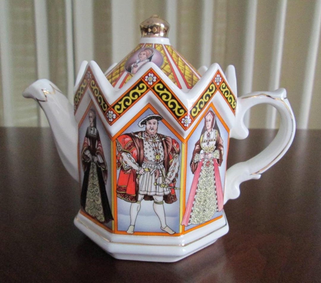 Vintage King Henry VIII and His Six Wives Teapot, England - Sadler ...