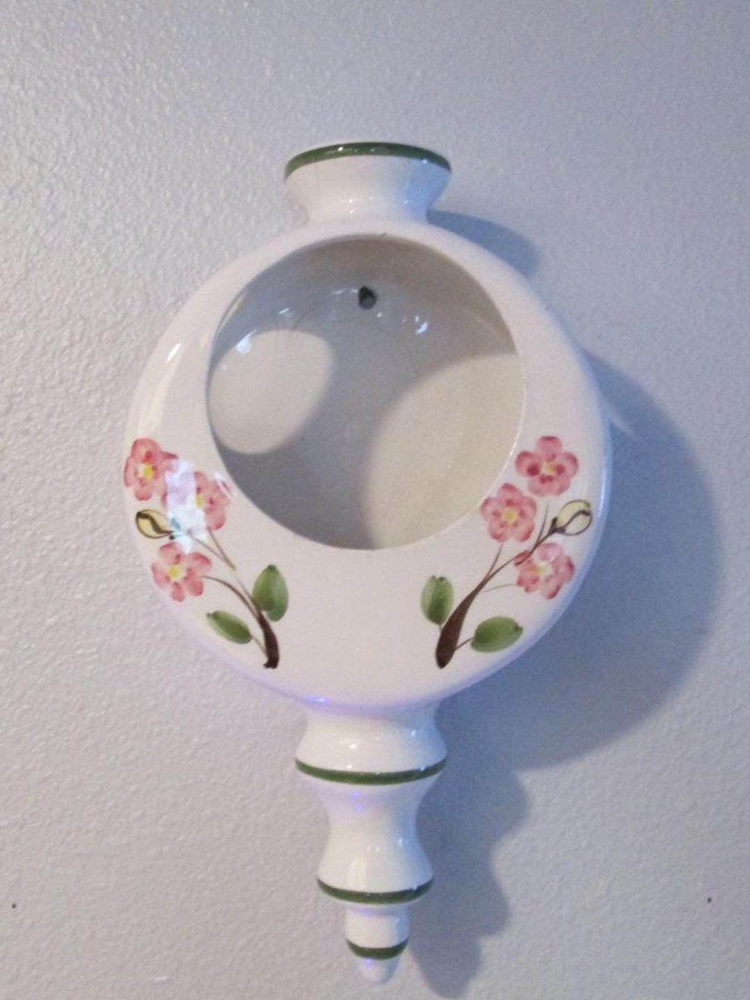 Large Wall Pocket Sconce W/3 Openings-hand Painted- UNIQUE - Etsy
