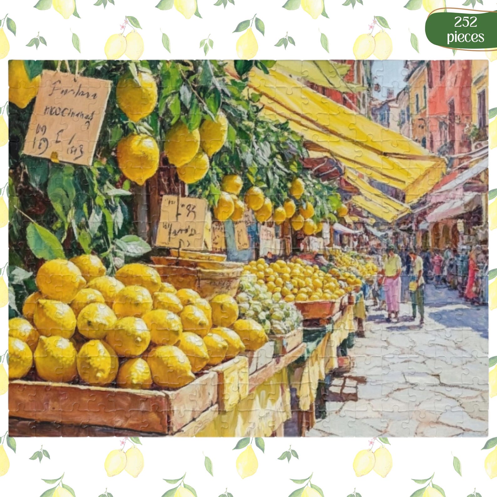 Italian Lemon Market Puzzle – Enjoy a Taste of Italy | Vibrant ...