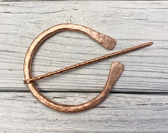 Copper Shawl Pin - Etsy
