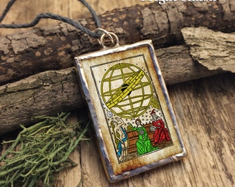 Soldered Glass Pendant With Carl Sagan Quote | Etsy