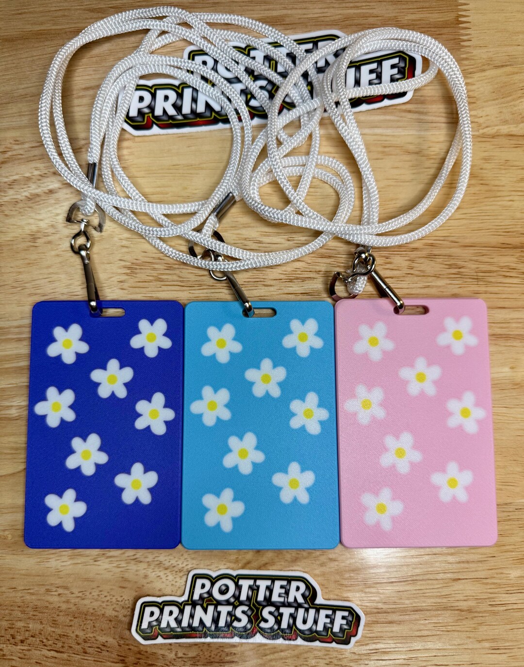 Functional Daisy Keycard Badge and Included Lanyard - Great for School ...