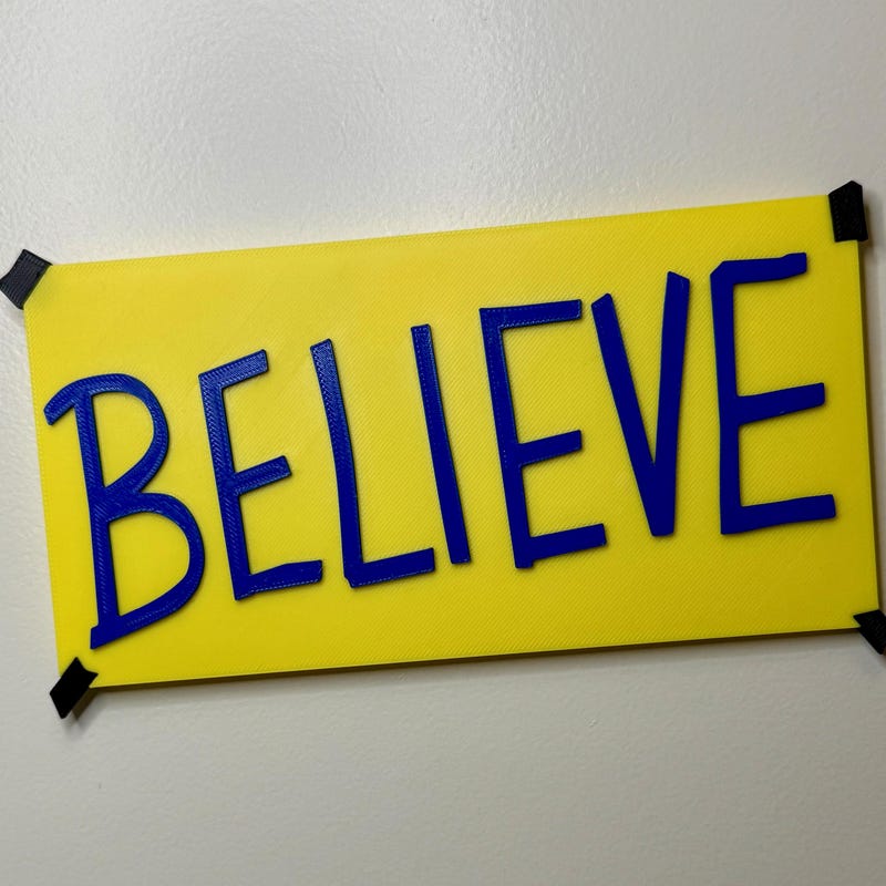 Lasso Believe Sign - Etsy