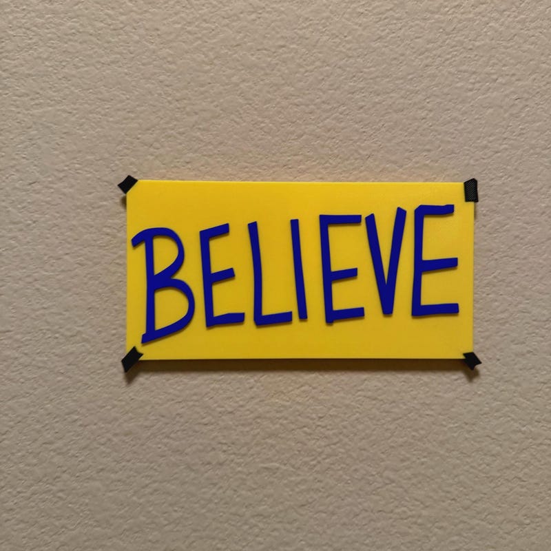 Lasso Believe Sign - Etsy