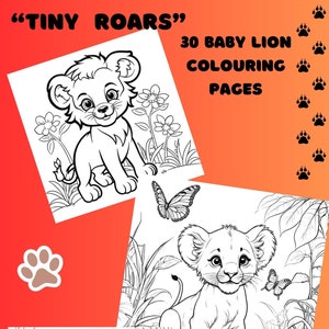 baby lion coloring pages printable