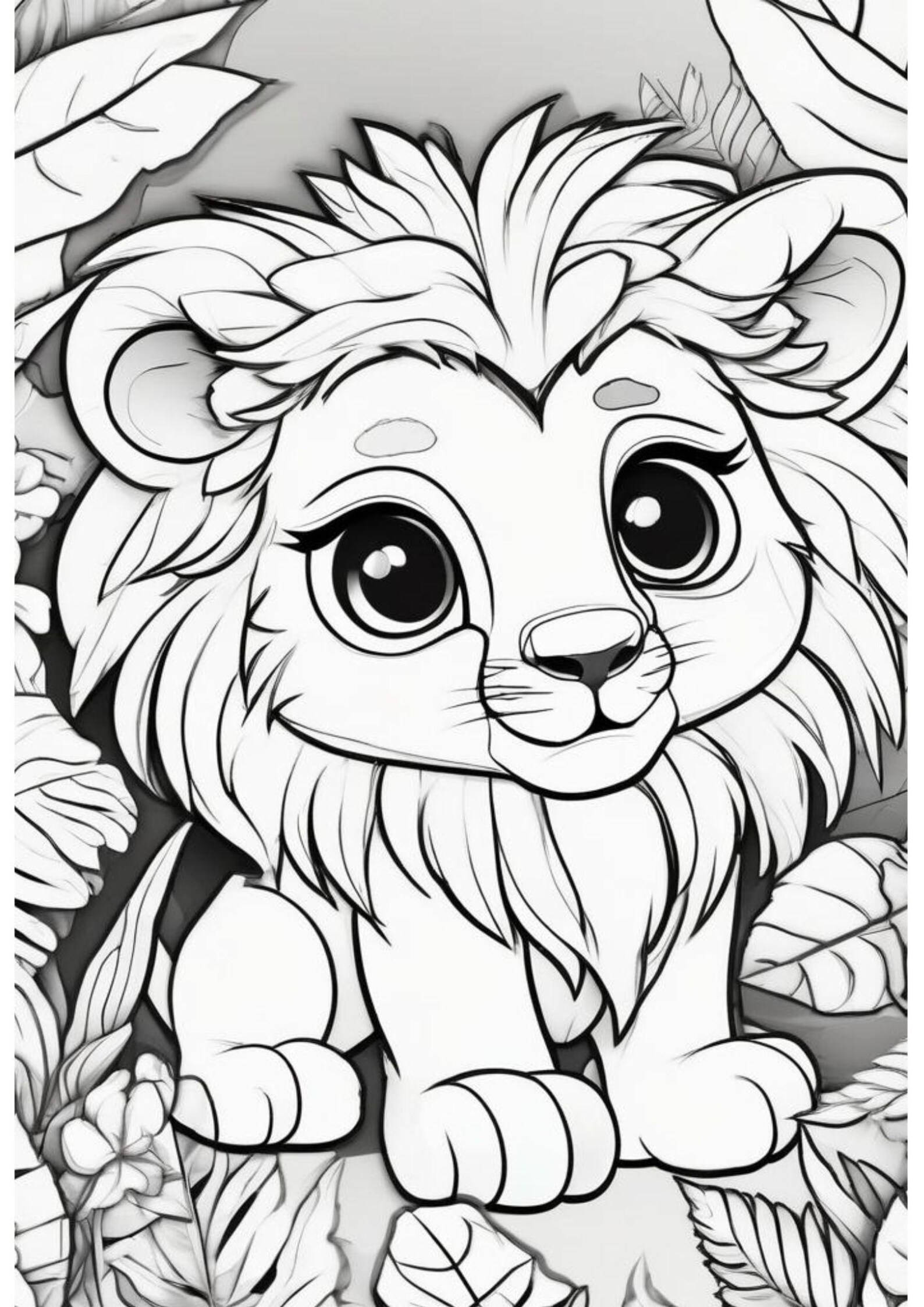 Baby Lion Coloring Pages, Kids Lion Coloring Pages, Printable Coloring ...
