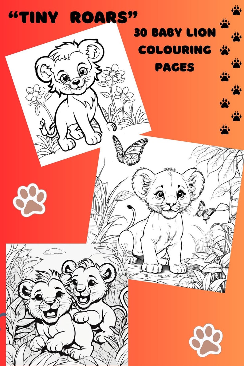 Baby Lion Coloring Pages, Kids Lion Coloring Pages, Printable Coloring ...