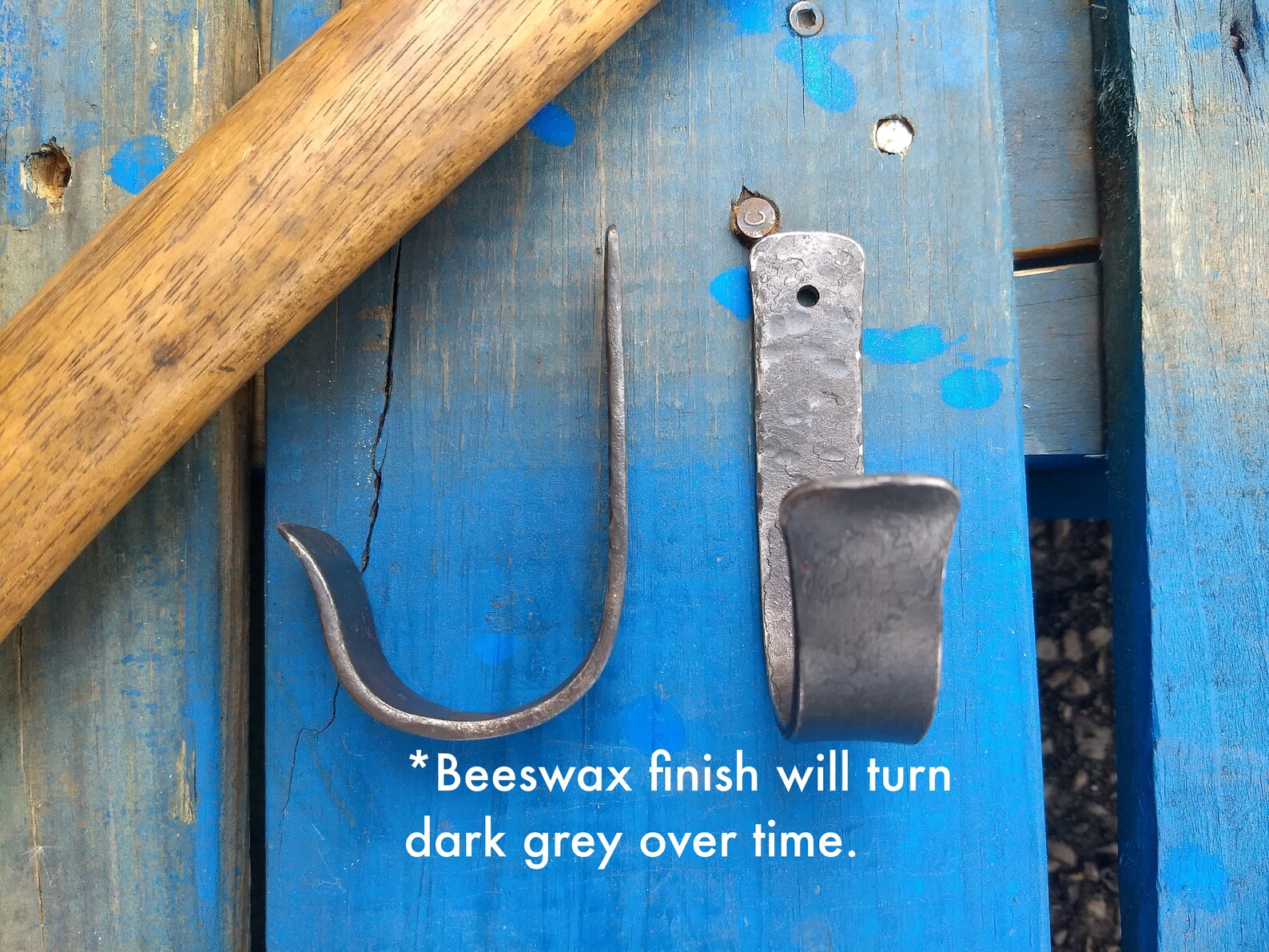 Two Axe Hooks With Matching Screws How to Hang an Axe Axe - Etsy