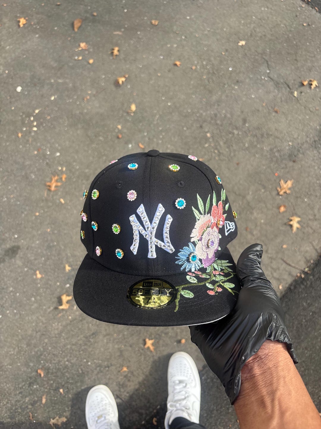 New York Yankees Iced Out New Era Fitted Hat Rhinestones - Etsy