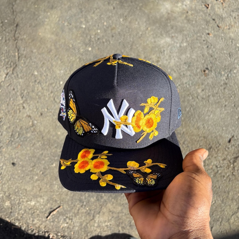 Yankees Hat Flower - Etsy