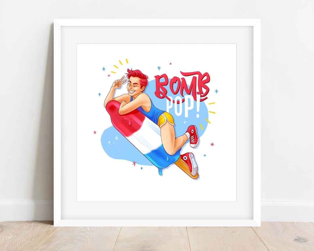 Bomb Pop 8x8 Print - Etsy