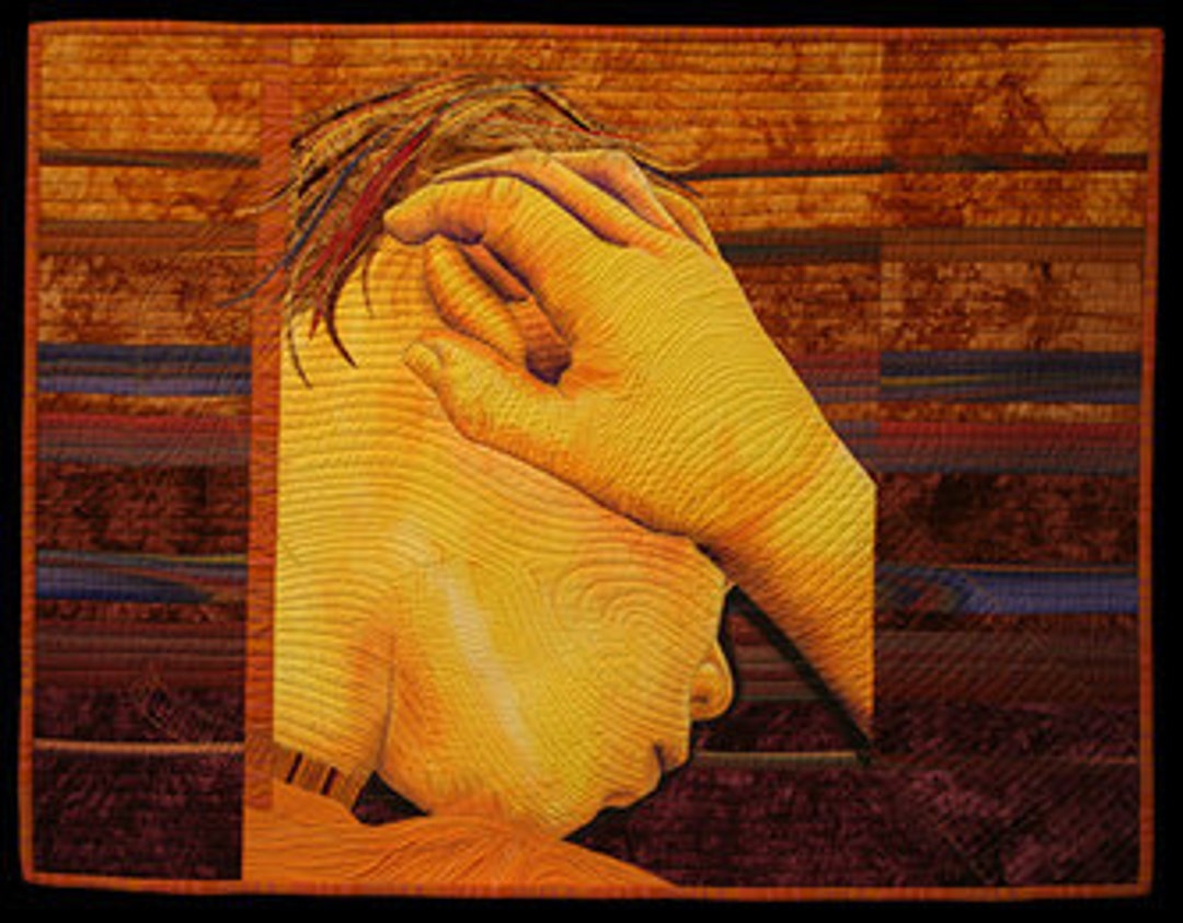 David Textile Fiber Art Quilt Wall Hanging - Etsy