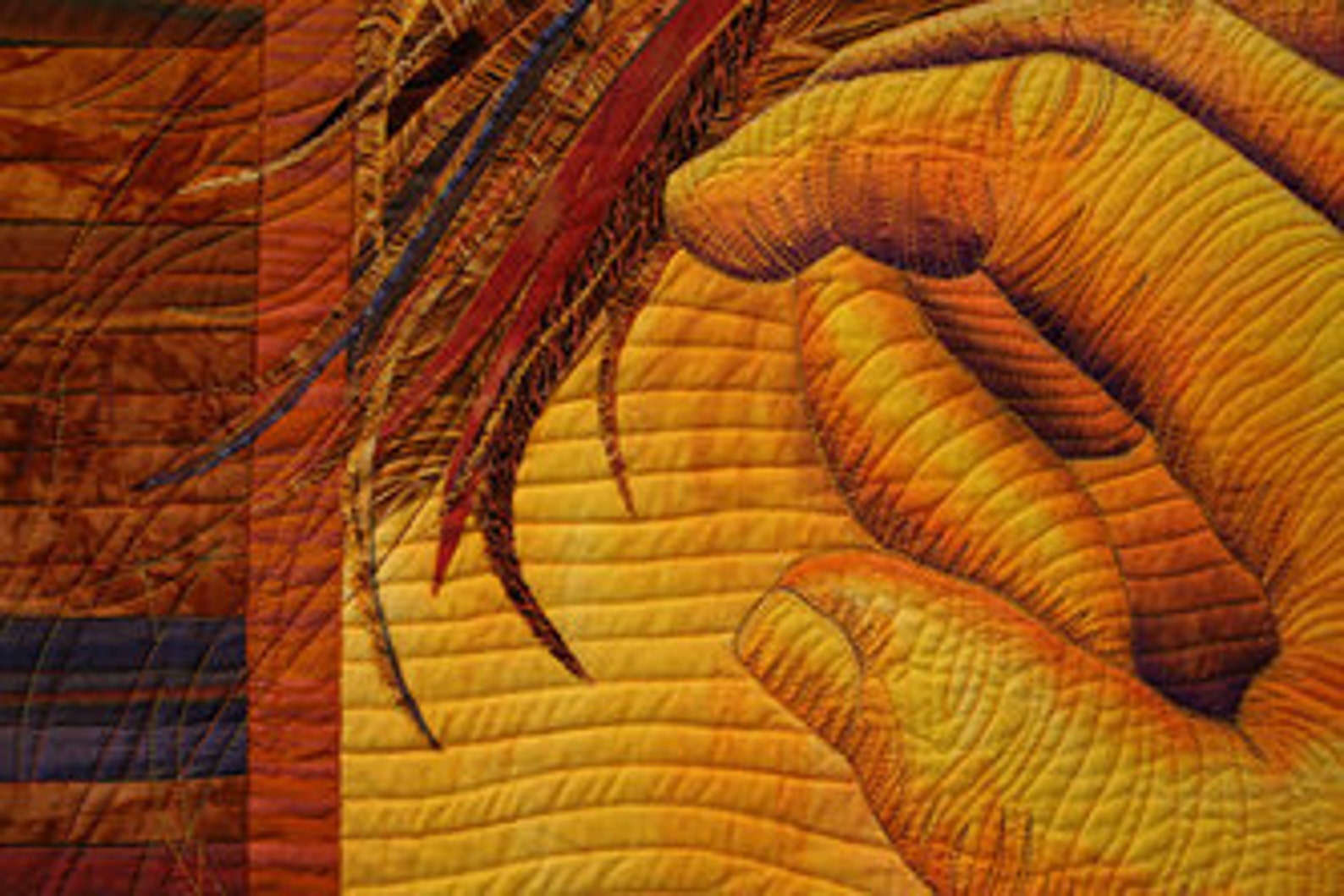 David Textile Fiber Art Quilt Wall Hanging - Etsy