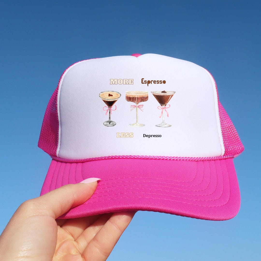 Espresso Martini Trucker Hat, Girl's Trip Hat Custom, Bachelorette Hats ...