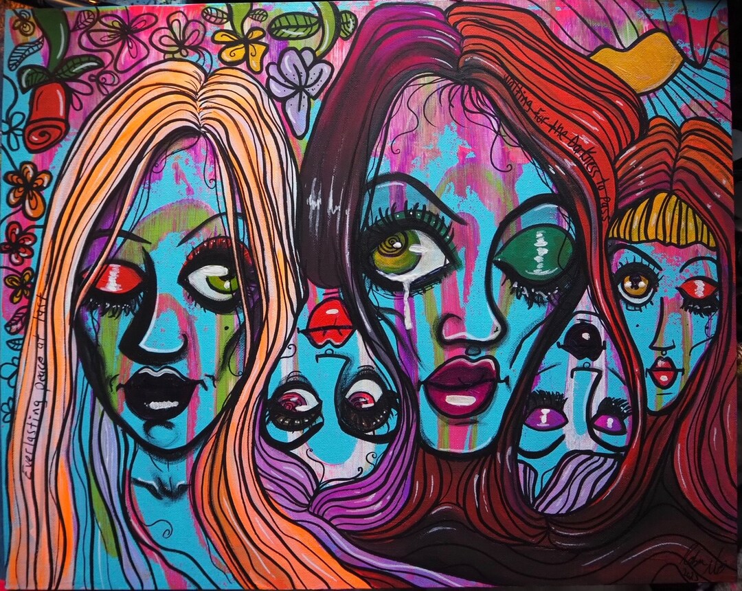 Everlasting Peace at Last - Original Surreal Painting on Flat Canvas ...