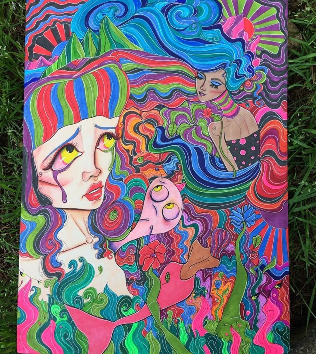 This Breath Collapsed Again Original Drawing/painting - Etsy