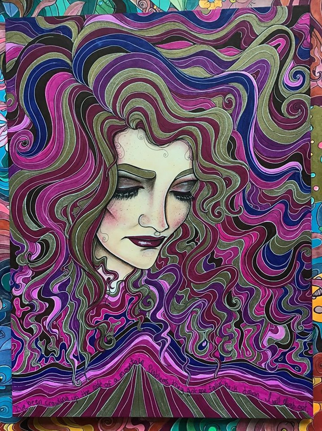 The Unimaginable Original Drawing/painting Murs Lyrics - Etsy