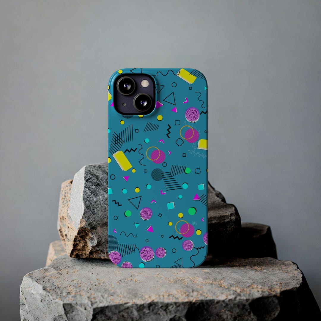 90s Retro iPhone Case: Y2K Colorful Pattern, Soft & Durable - Etsy