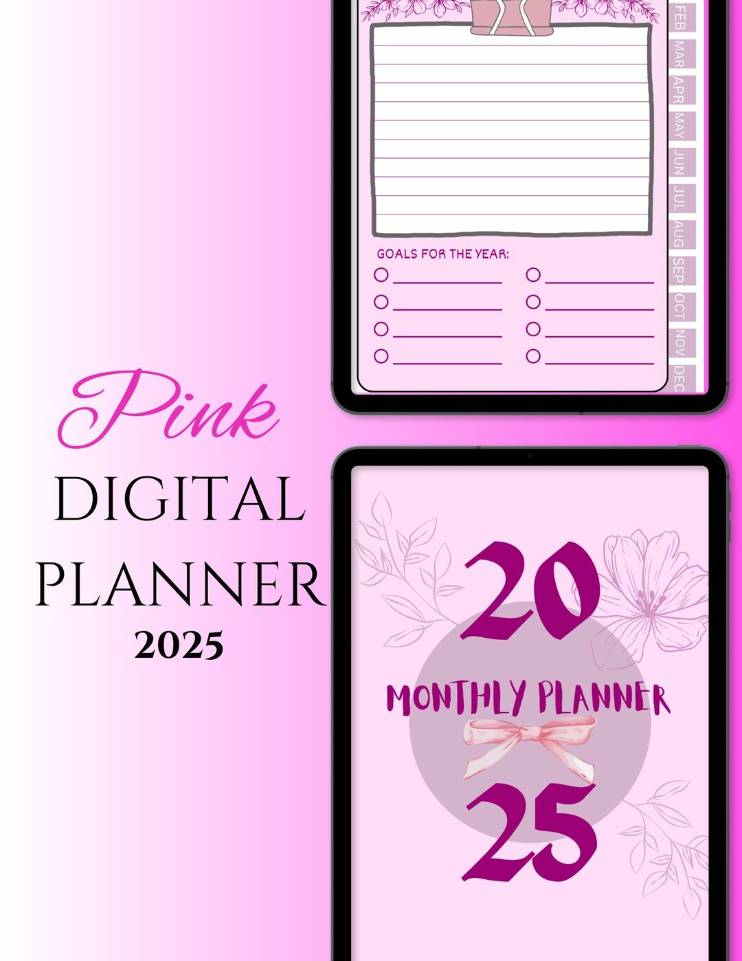 2025 Pink Planner - Etsy