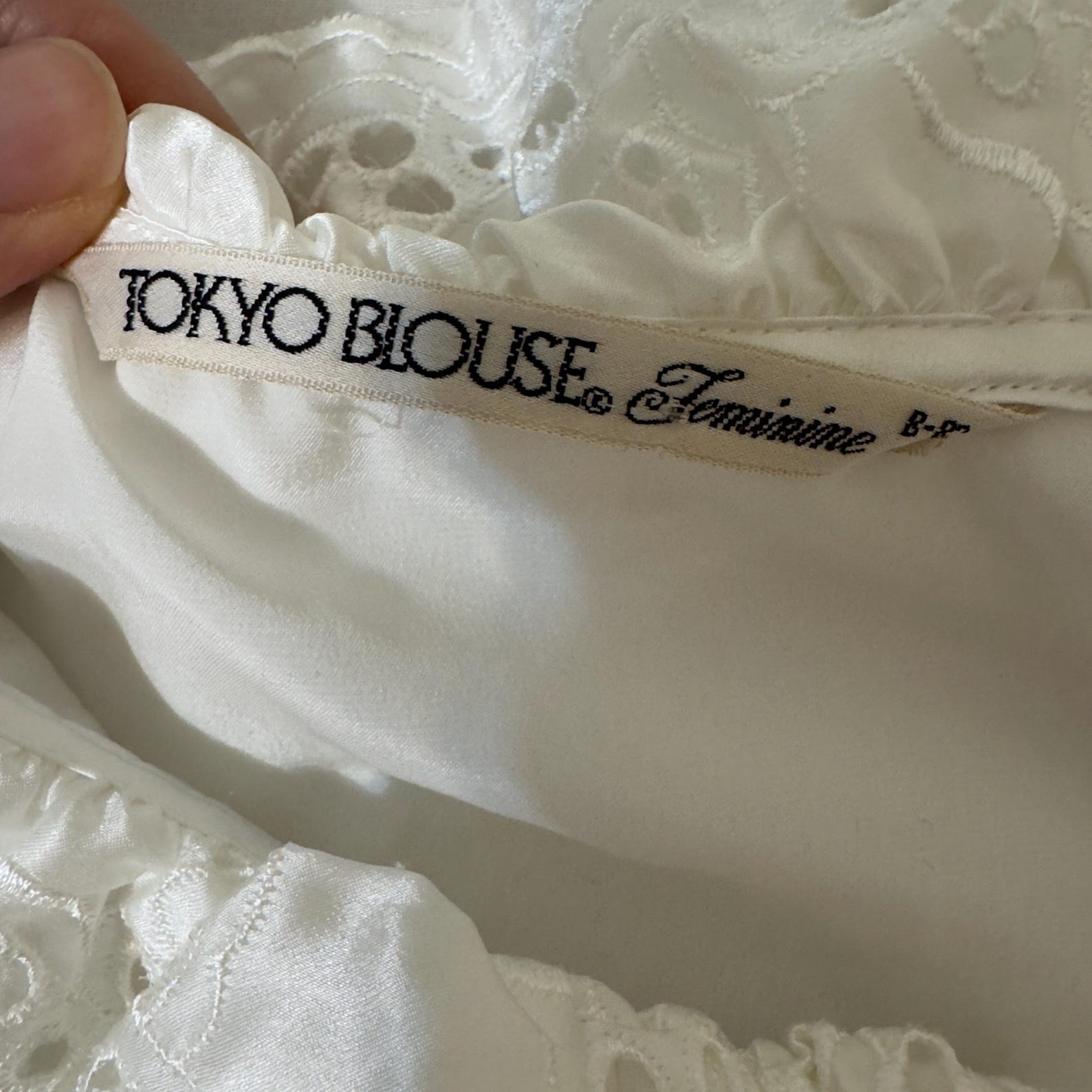 Vintage Lace Ruffle Blouse – Pearl Button Romantic Victorian Long Sleeve Top by Tokyo Blouse - Etsy