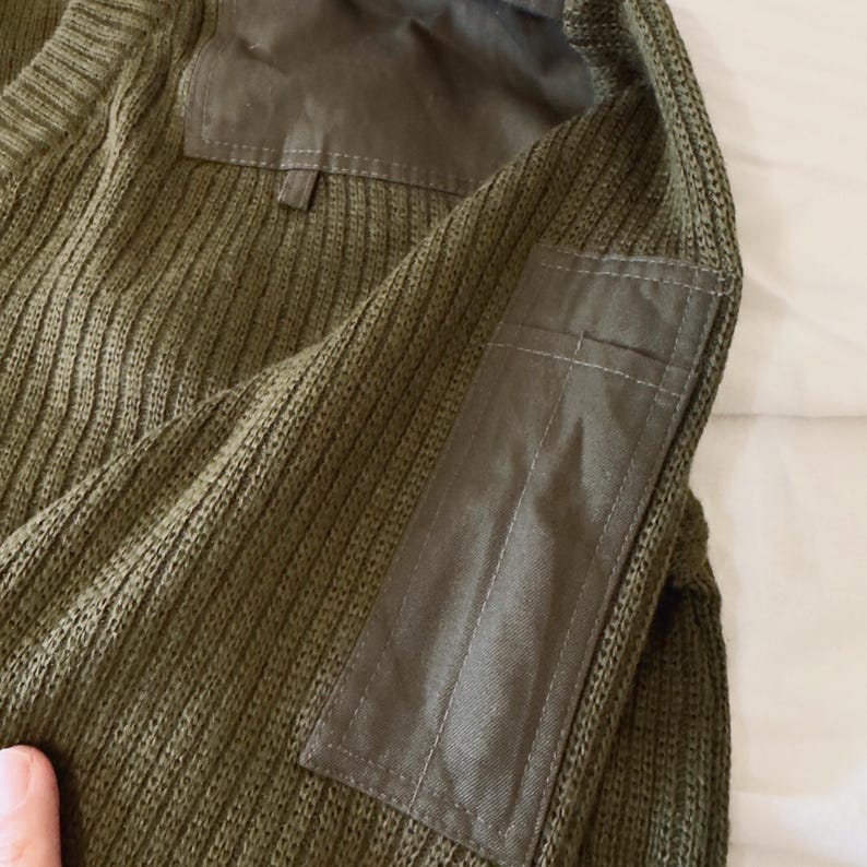 Vintage Italian Army Wool Commando Sweater - Real Virgin Wool, Military ...