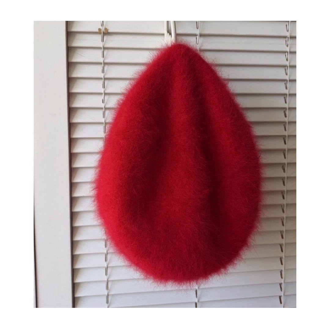 Vintage Japanese Angora Wool Beret Hat for Women Angora Blend Winter ...