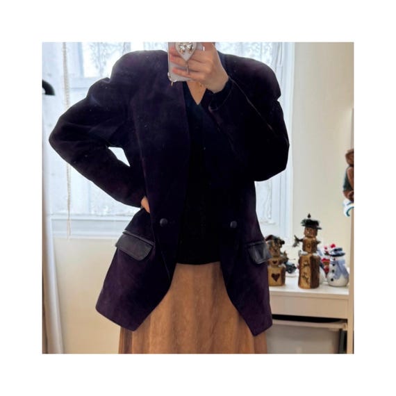 Vintage Danier Real Suede Leather Jacket – Deep Purple - Gem