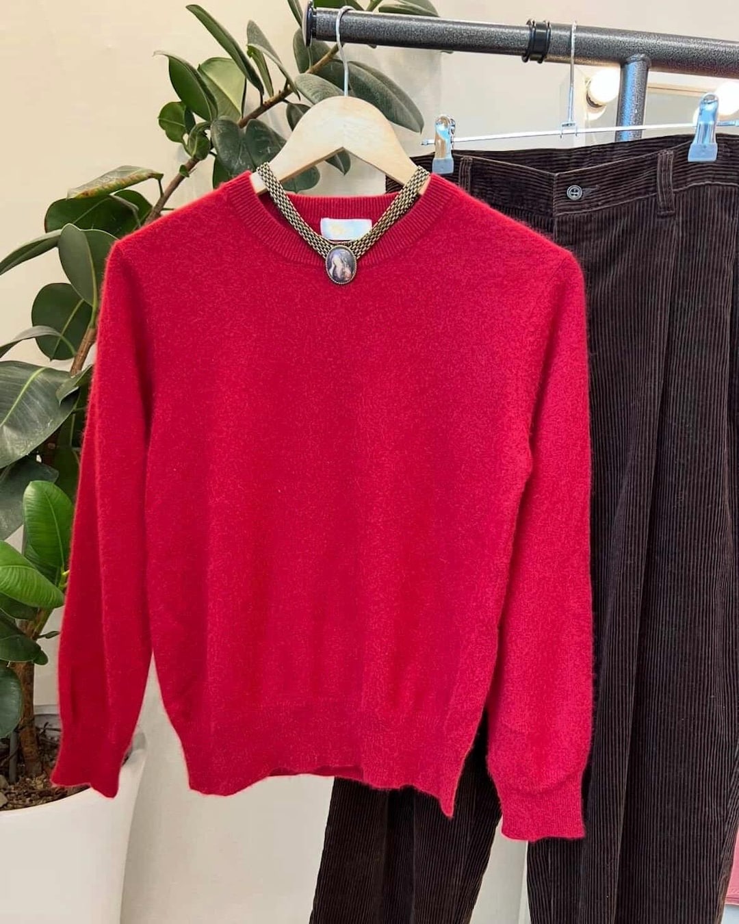 Vintage 100% Cashmere Knit Sweater Women Japan Made Soft Cashmere ...