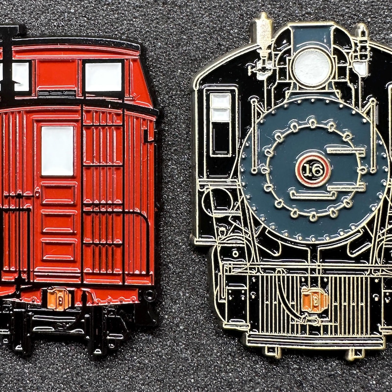 Locomotive Enamel Pin - Etsy