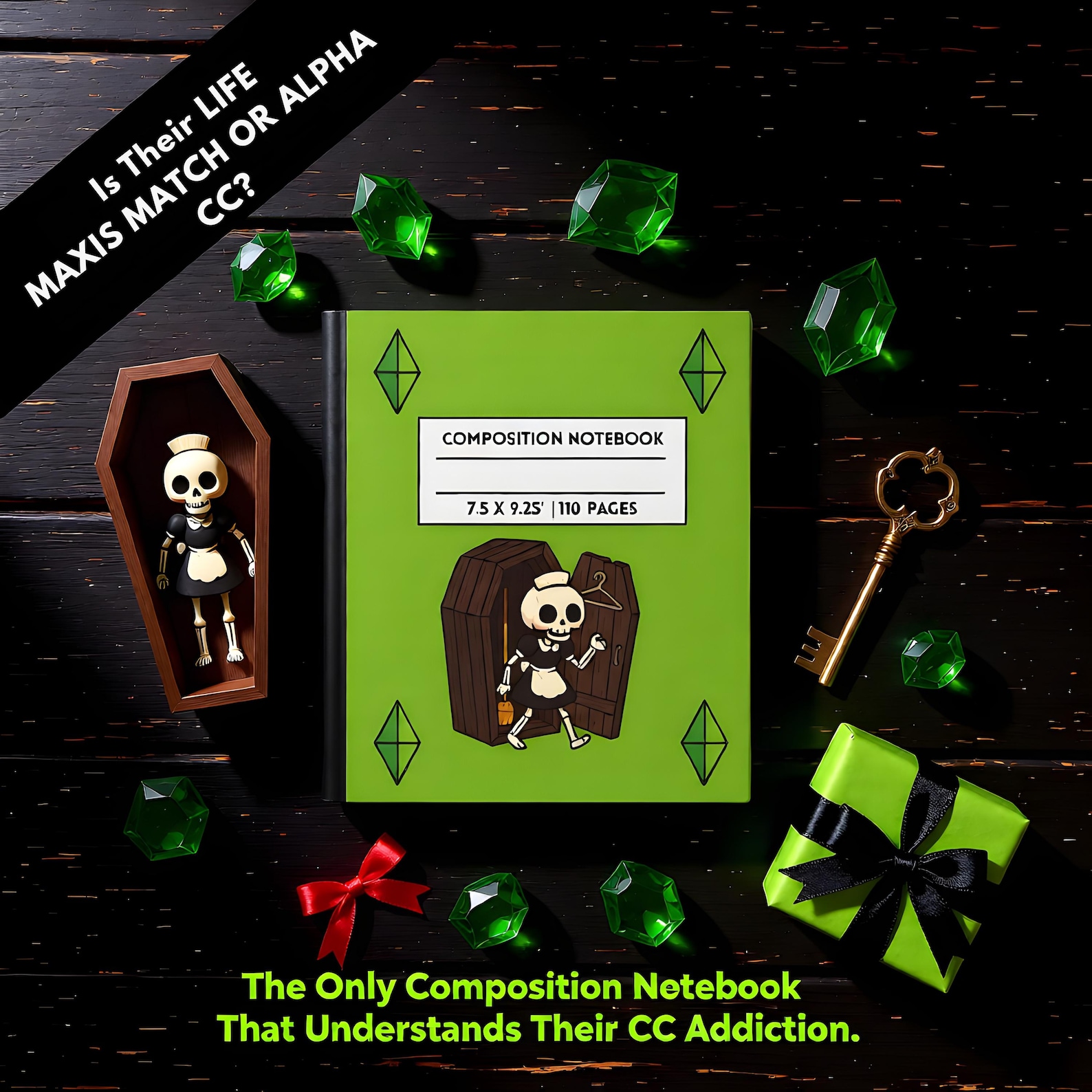 Digital Download Spooky & Organized: the Bonehilda Composition Book - Etsy