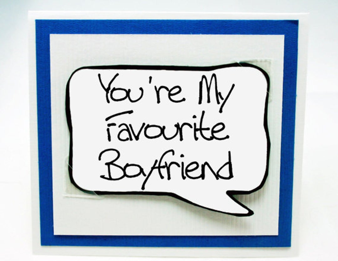 Funny Boyfriend Card. Cute Birthday Card for Boyfriends. Valentines Day ...