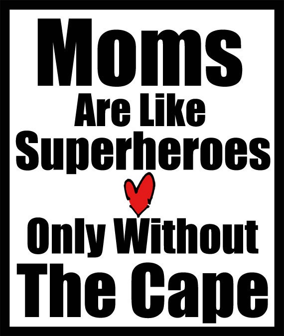 Mothers Birthday Card. Love You Mom Card. Mom is a Superhero - Etsy