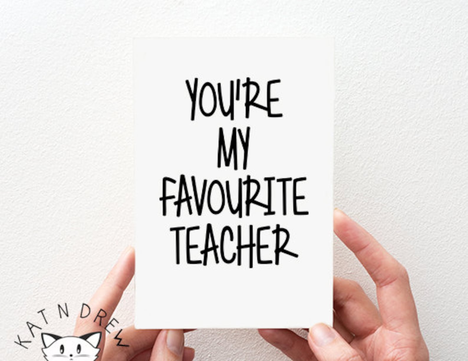 You're My Favourite Teacher Card. Card for Teacher. Thank - Etsy