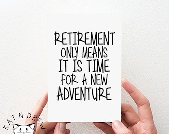 Retirement Adventure Card - Etsy