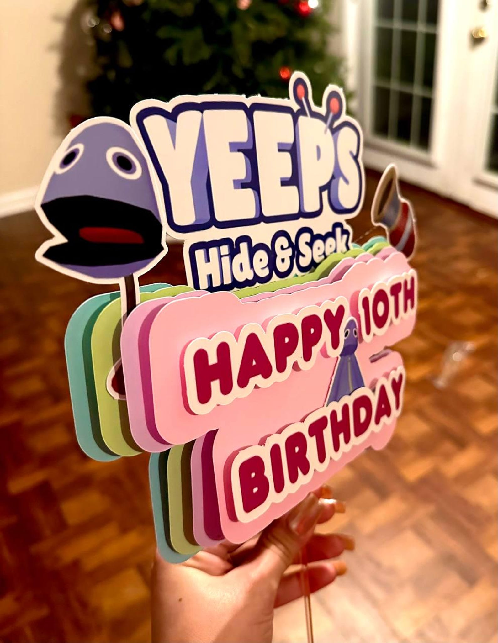 Yeeps Hide&seek Cake Topper | Personalized Cake Topper - Etsy