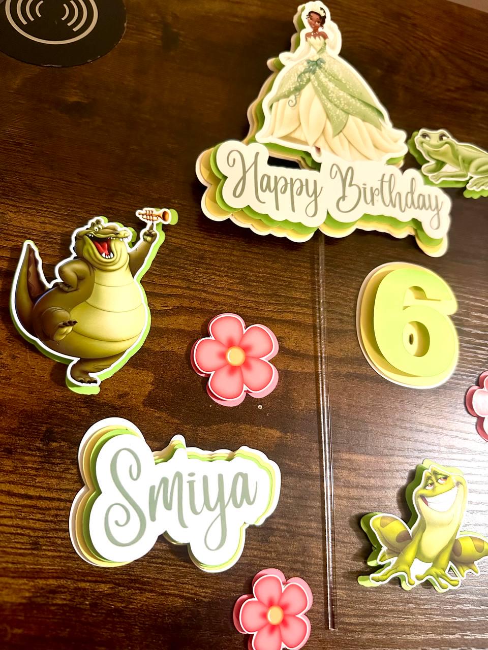 Cake Topper 3D for Princess and the Frog | Birthday Cake Topper ...