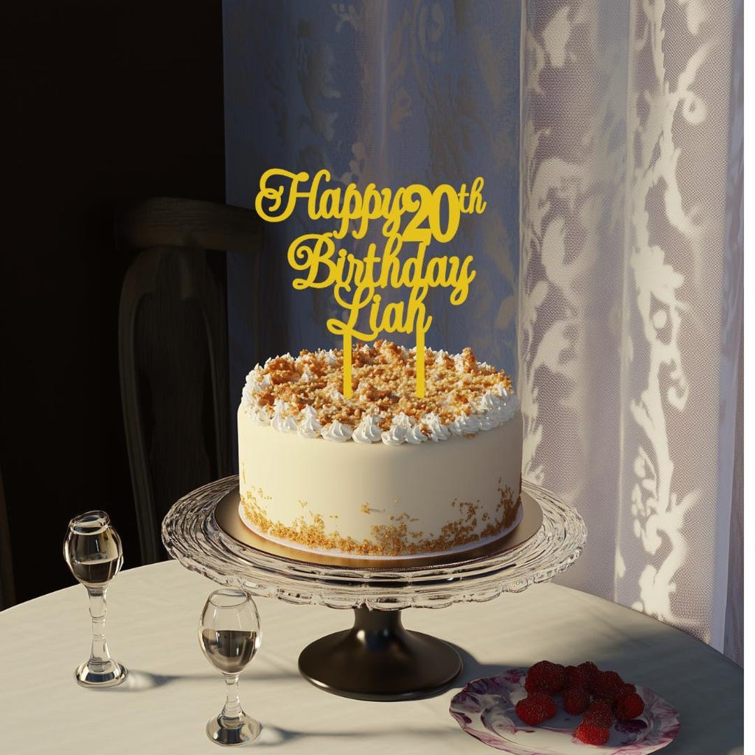 Custom Birthday Cake Topper | B-day Cake Topper | Cake Topper for ...
