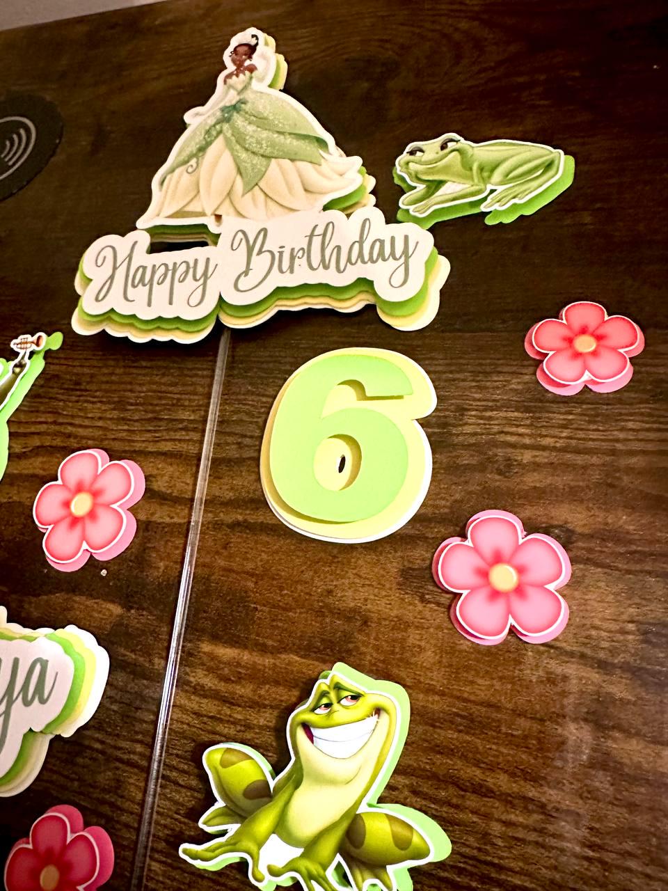 Cake Topper 3D for Princess and the Frog | Birthday Cake Topper ...