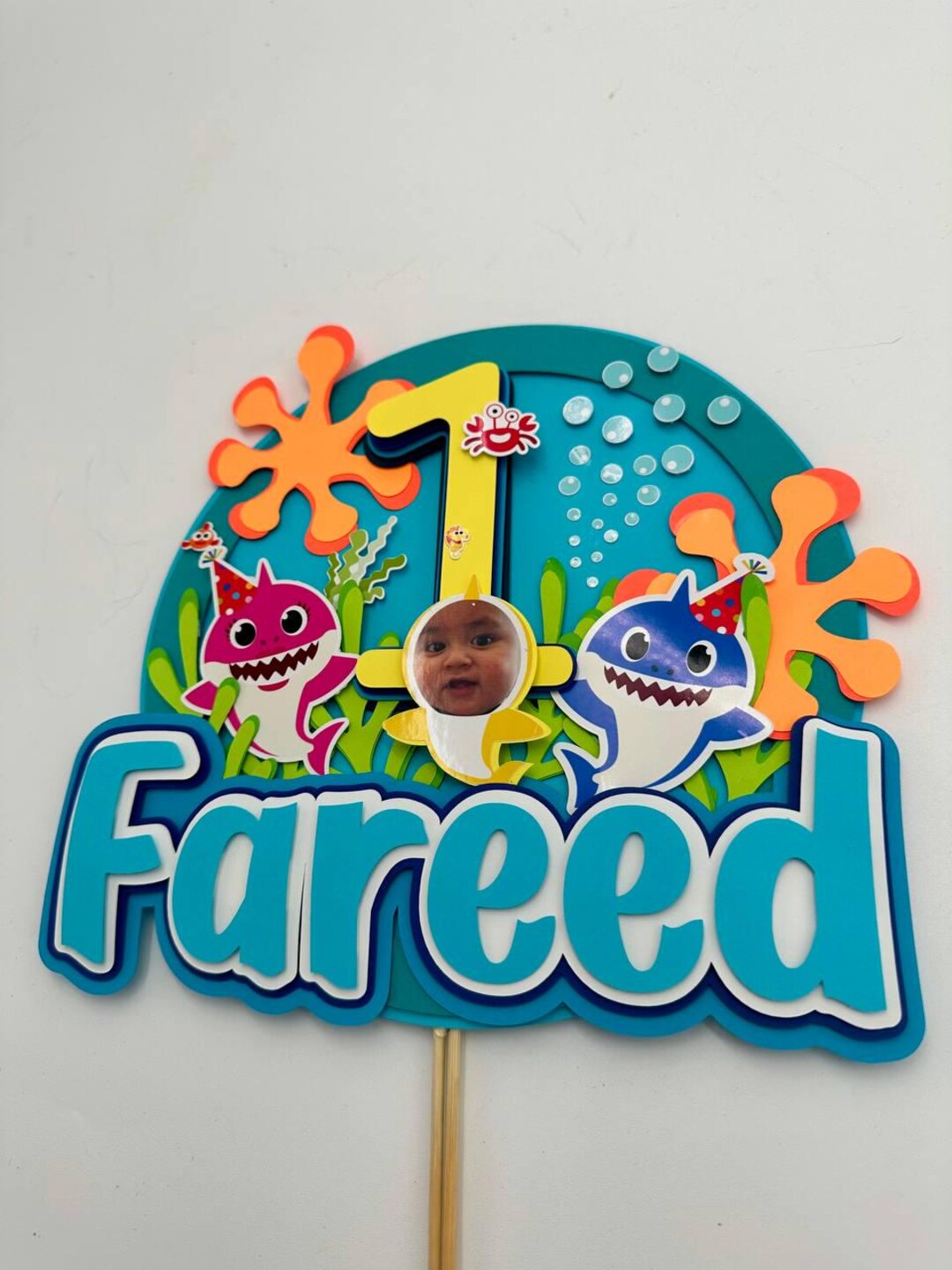 Baby Shark Cake Topper | Custom Cake Topper | Birthday Cake Topper - Etsy
