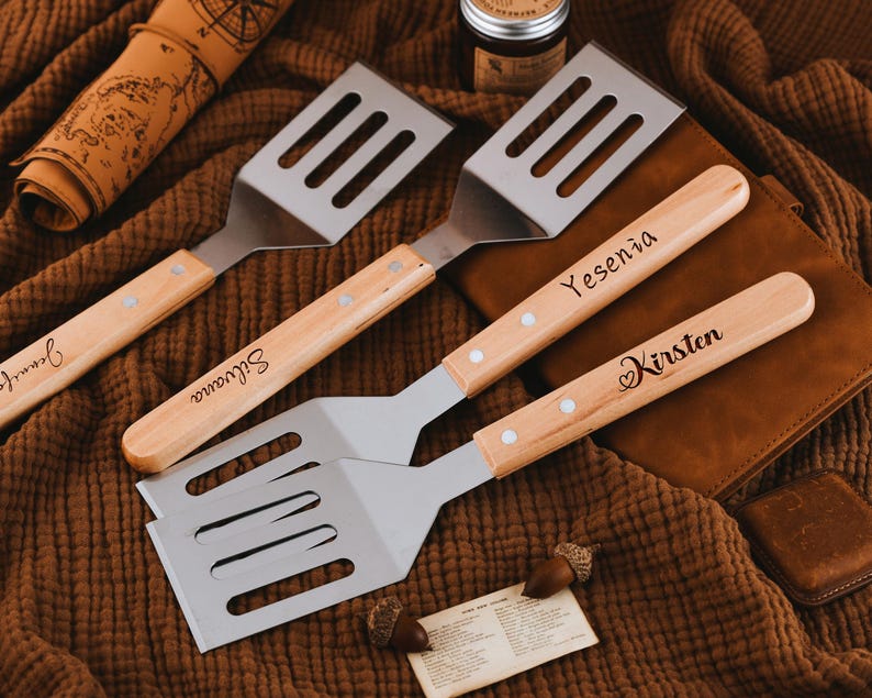 Personalized Engraved BBQ Spatula,custom Engraved BBQ Tool,customized ...