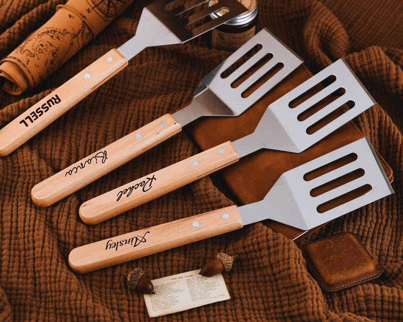 Personalized Engraved BBQ Spatula,custom Engraved BBQ Tool,customized ...