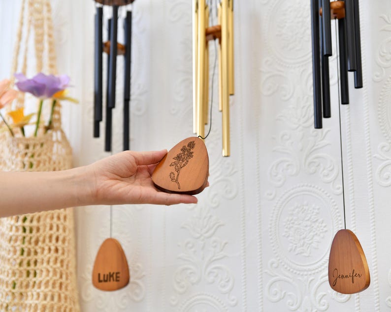 Personalized Commemorative Wind Chimes, Suitable for Garden or Home ...