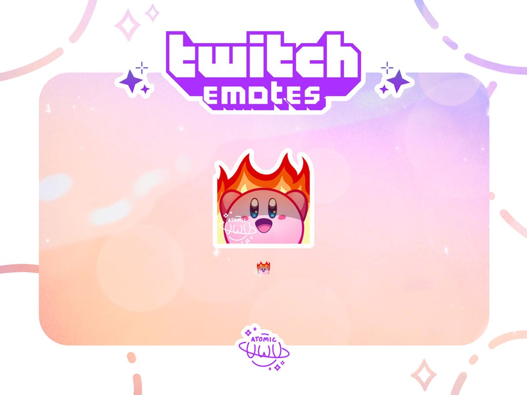 Kirby Elmo Fire Meme Emote for Chaos Twitch & Streaming - Etsy